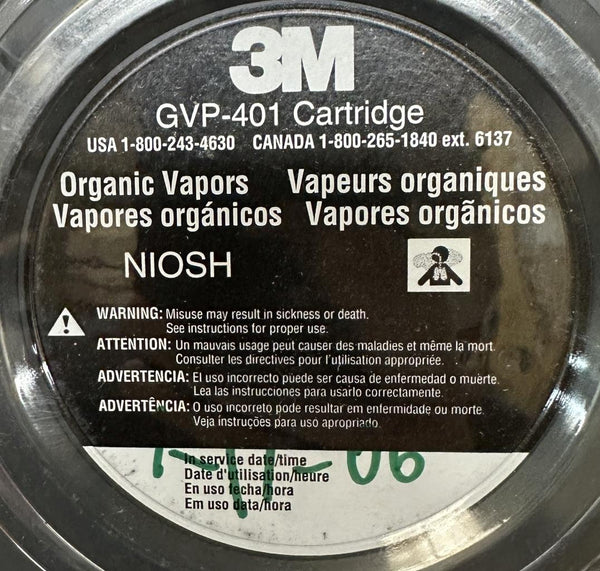3M GVP-401 Black Organic Vapor Cartridge