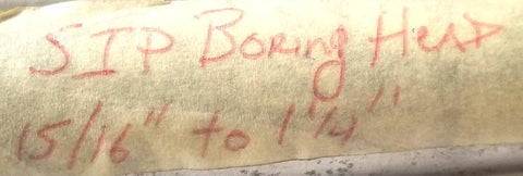 SIP Boring Head 15/16" - 1-1/4" | Surplus Select