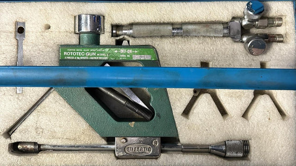 RotoTec Eutectic Castolin Model I Gun Metal Alloy Spray System w/ Case