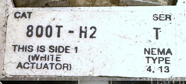 Allen-Bradley 800T-H2 Selector Switch Ser T 2-Position White 30mm ...