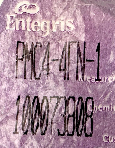 Entegris PMC4-4FN-1 Straight Adapter 1/4'' Flaretek Flared Tube x 1/4'