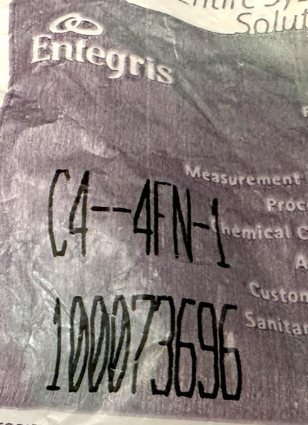 Entegris C4-4FN-1 Straight Adapter 1/4'' Flaretek Flared Tube x 1/4''