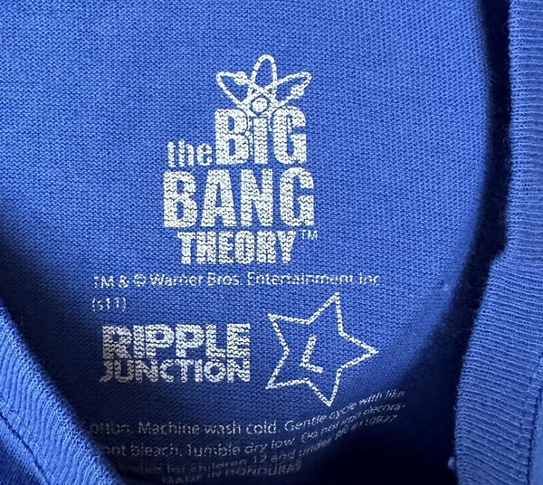 Ripple Junction Men's The Big Bang Theory Bazinga! Blue Shirt Size ...