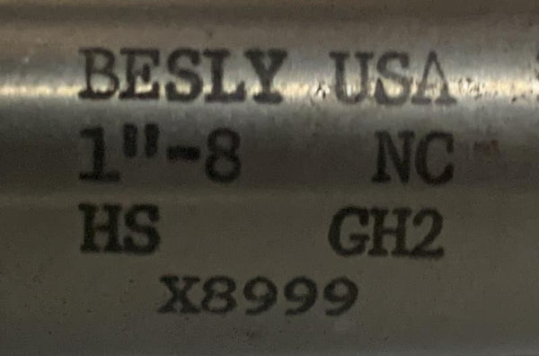 Besly Cutting Tools 1"-8 NC HS GH2 Plug Tap X8999 – Surplus Select