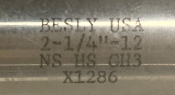 Besly 2-1/4"-12 Hand Tap 6 Flute NS HS GH3 X1286 | Surplus Select