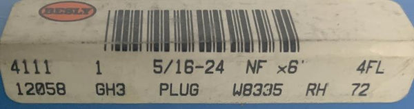 Besly 5/16-24 Plug Hand Tap NF HS GH3 W8335