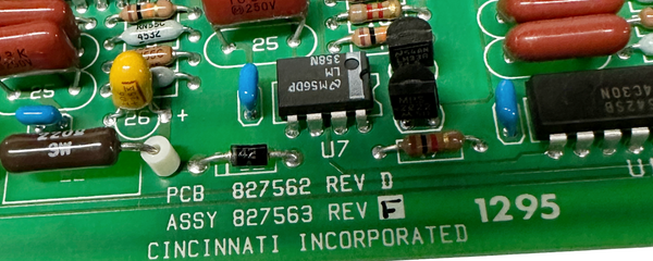 Cincinnati 827563 PCB Power Board 827562 ASSY REV D
