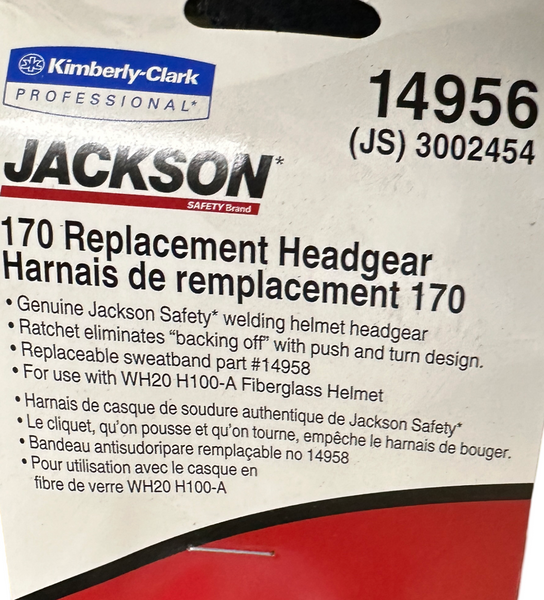 Jackson 14956 Safety Welding Headgear 3002454 For 4H20 H100A Helmet ...