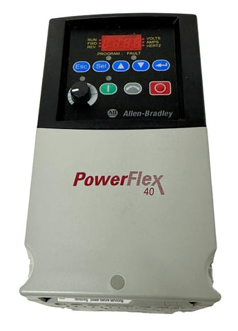 Allen Bradley 22B-B5P0N104 PowerFlex 40 AC Drive 1 HP 075 kW 240V 3 Ph
