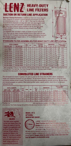 Lenz Hydraulic 5064-100 Oil Filter Replacement