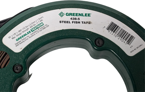 Greenlee 438-5 Steel Fish Tape 50' x 1/8" x .060" 400 lbs. Tensile Str