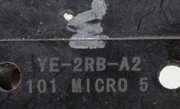 Honeywell Micro YE-2RB-A2 Industrial Snap Action Switch Plunger Actuat