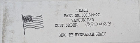 Hydrapak Seals 0061614-001 Vaccum Pad