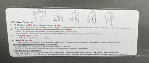 Kruger Titan 2 Black Touchless Paper Towel Dispenser W/ Sensor Activat