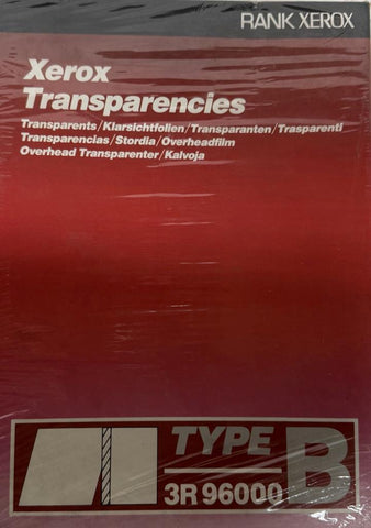 Xerox 3R96000 Type B Laser Transparencies A4