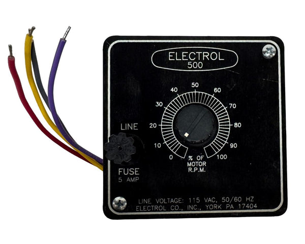 Electrol 500 Motor Controller 0-100% of Motor RPM 115 VAC 5A
