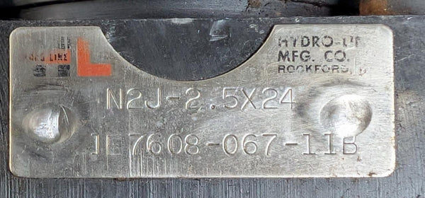 Hydro-Line 1E7608-067-11B Hydraulic Cylinder N2J-2.5X24 2.5" Bore 24"
