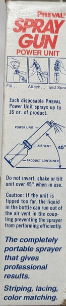 Preval 95-0568-04 Spray Gun Power Unit 3 OZ Net WT For Sprayer