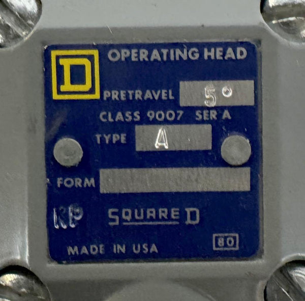 Square D 9007C62A2 Limit Switch Series A
