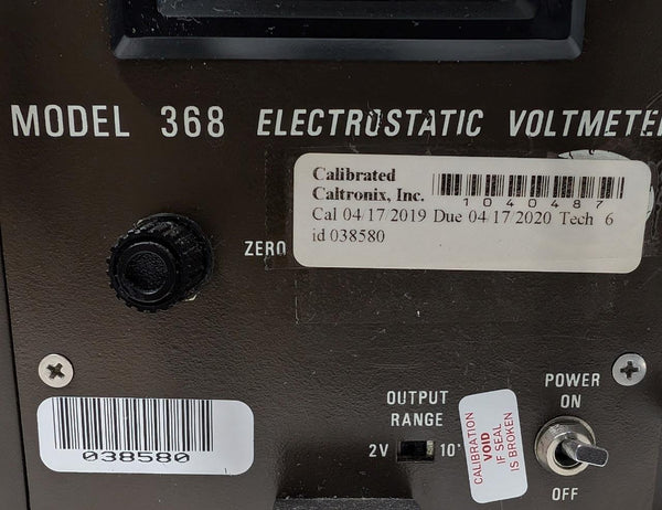 Trek Model 368 Electrostatic Voltmeter 4-Unit Case