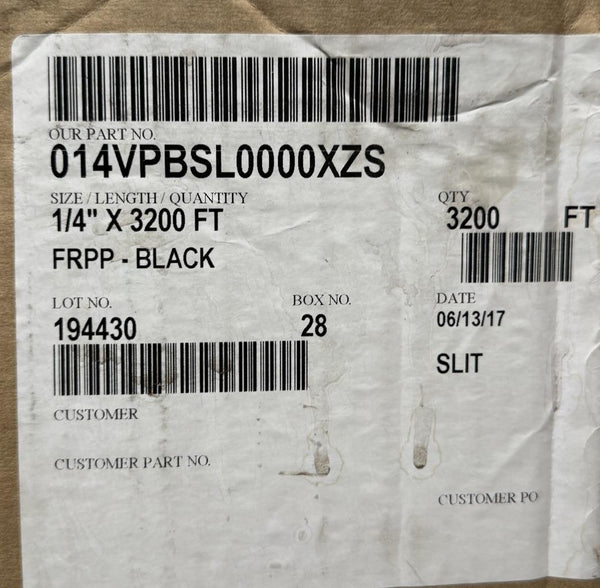 Drossbach 014VPBSSL0000XZS Black Slit Convoluted Tubing 1/4" 3200 FT