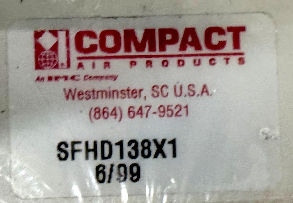 Compact Air Products SFHD138X1 Pneumatic Cylinder 6/99 | Surplus Select