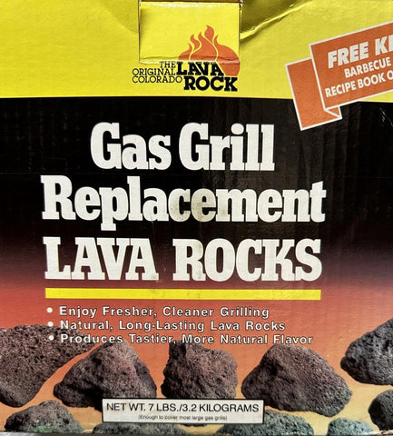 The Original Colorado Gas Grill Replacement Lava Rocks 7 LBS Net Weigh