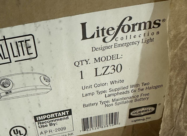 Dual-Lite LZ30 Liteforms Emergency Light White 30 W 120/277V Double He