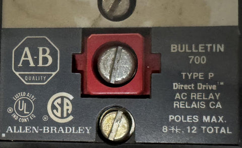 Allen-Bradley 700-P600A1 Direct Drive AC Relay 600V Series A