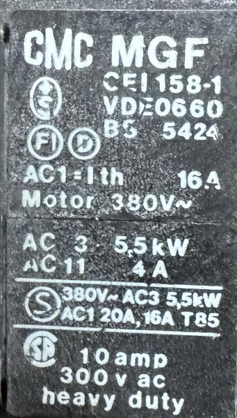 CMC VDE0660 Contactor 380V 16A 5.5kW