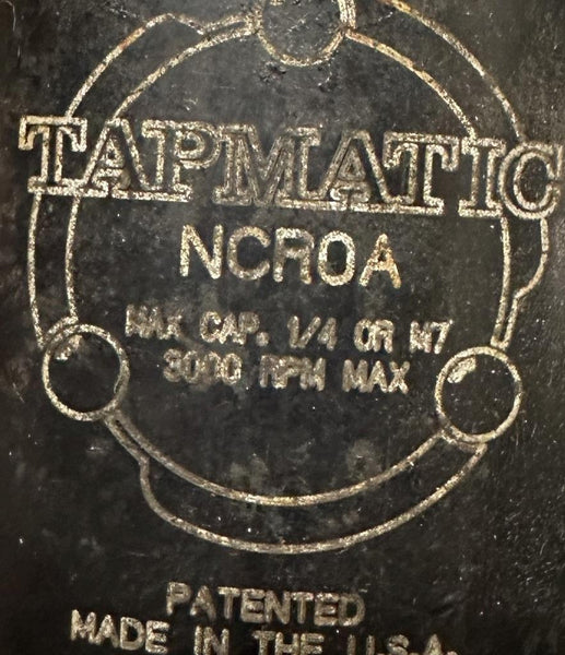 Tapmatic NCR0A Tapping Head 1/4" Or M7 Max Capacity 3000 RPM