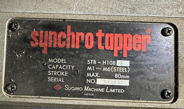 Sugino Synchro Tapper STB-H108 E Mechanical Feed Induction Motor M1-M6
