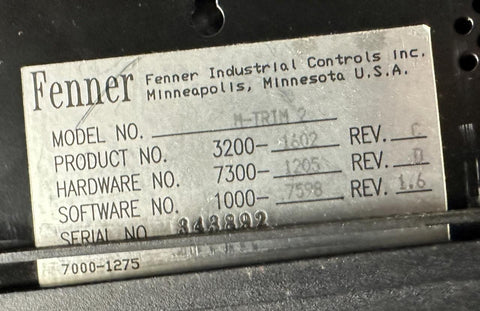 Fenner M-TRIM 2 3200-1602 Motor Speed Controller Digital - Cracked Enc