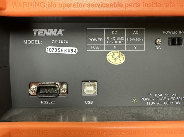 Tenma 72-1015 Digital Bench Multimeter True RMS 3.75 Digit 10A 1kV AC