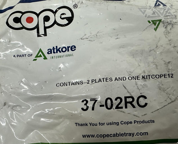 Cope Atkore 37-02RC Splice Plate Kit Contains 2 Plates & 1 Kit Cope12