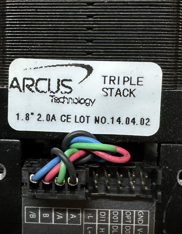 Arcus DMX-J-SA-17 Triple Stack Stepper Motor NEMA 17 24VDC RS-485