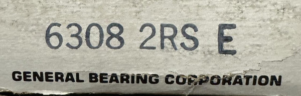 General Bearing 6308 2RS E Deep Groove Ball Bearing 40mm x 90mm x 23mm
