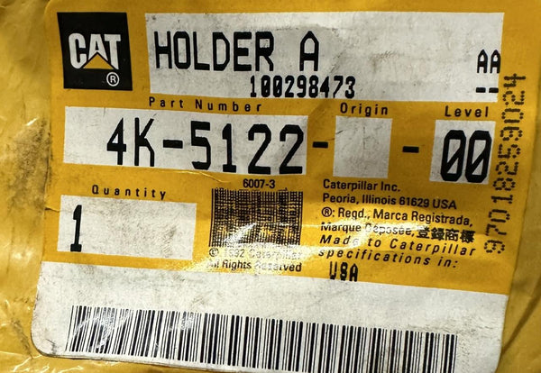 Caterpillar CAT 4K-5122 Fuse Holder Assembly 30A