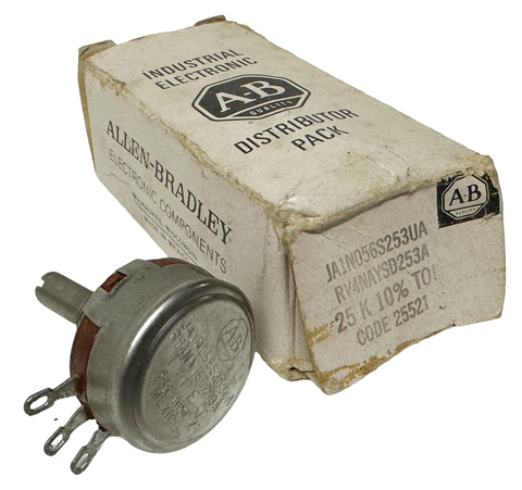 Allen-Bradley JA1N056S253UA Potentiometer 25K Ohm 10% 2.25W RV4NAYSD25