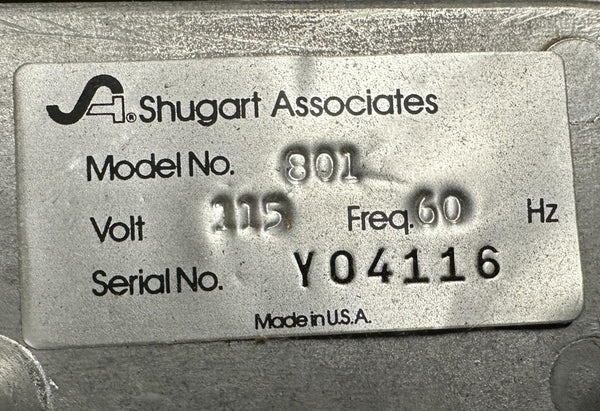 Shugart Associates Model 801 Floppy Disk Drive 115V 60Hz 8" Vintage