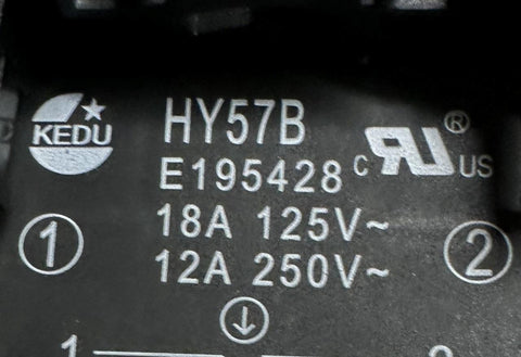 KEDU HY57B Emergency Stop Push Button Switch 125/250 VAC 18/12 A