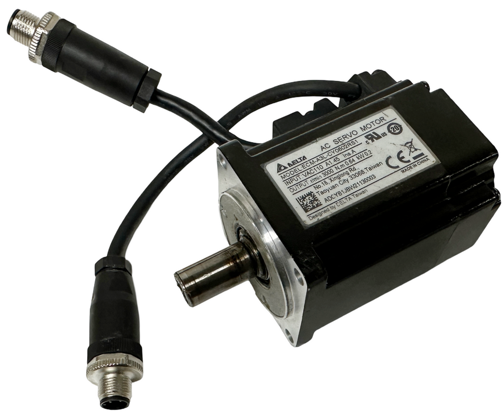 Delta ECM-A3L-CY0602RS1 AC Servo Motor 110 V 1.45 A 3000 RPM 0.64 Nm