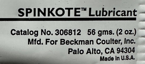Beckman Coulter 306812 Spinkote Lubricant 56 g 2 oz
