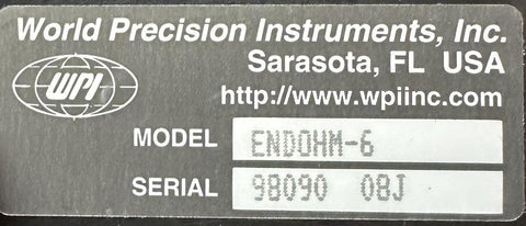 World Precision Instruments WPI ENDOHM-6 Cell Culture Cup Chamber