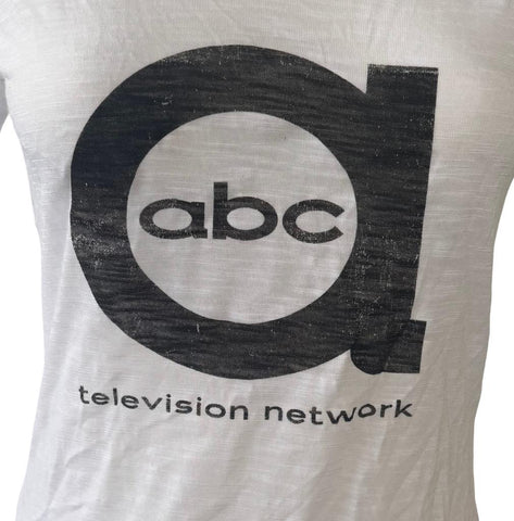 Disney Women's ABC Television Network Graphic White Shirt Size Medium