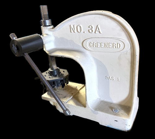 Greenerd 3A Arbor Press 3 Ton Lever Type Cast Iron
