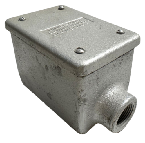 Crouse-Hinds FD-2 Condulet Single Gang Device Box 3/4" Hub w/ DS100G ...