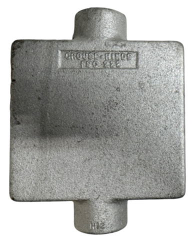 Crouse-Hinds FSC222 Condulet Two Gang Device Box 3/4" Hubs