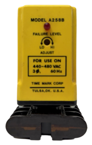 Time Mark A258B 3-Phase Power Monitor Relay 440-480 VAC 60hz