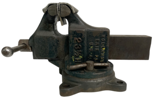 Hollands 23 1/2H Swivel Bench Vise W/ Jaw Covers